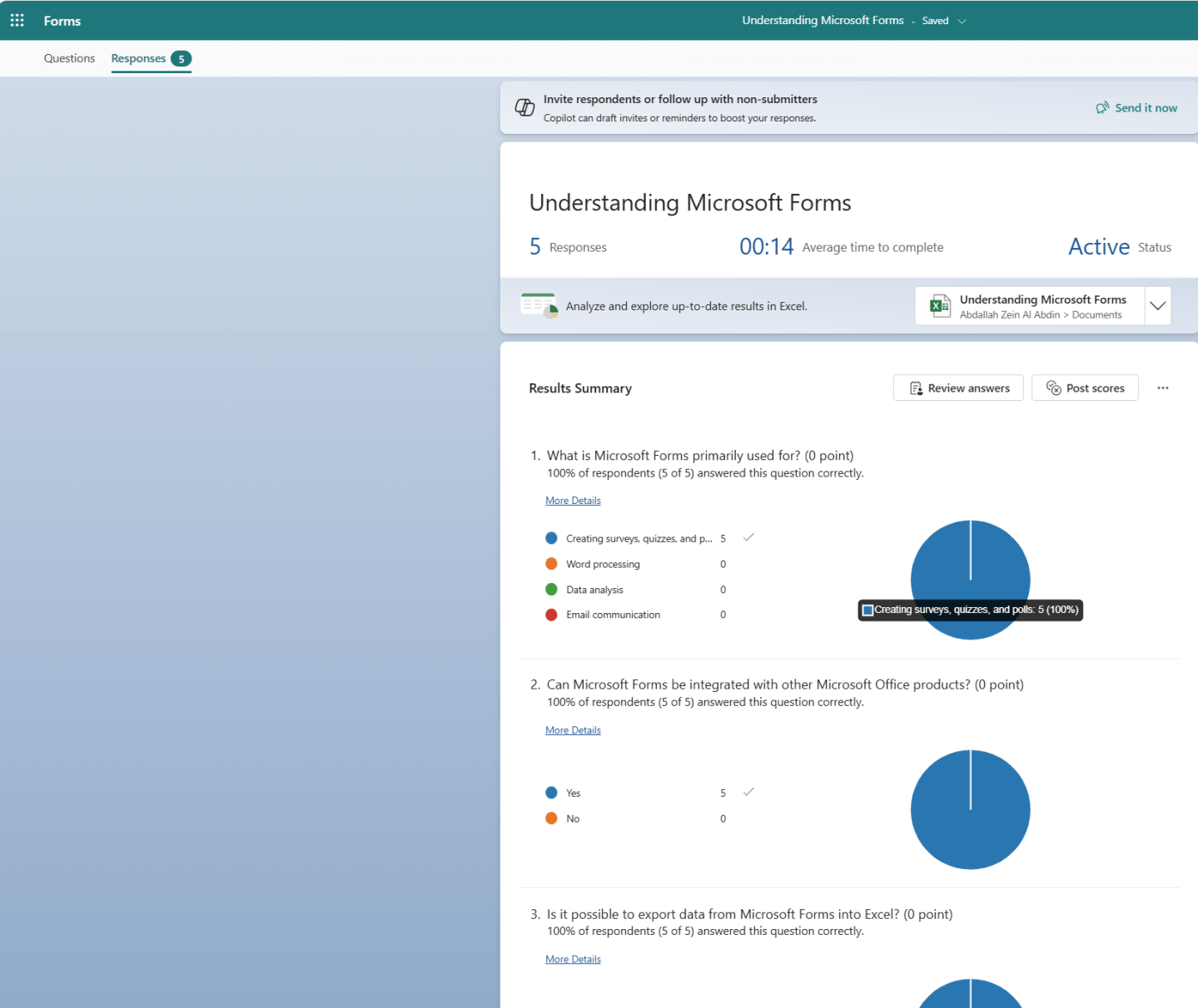 How I learned about creating surveys and quizzes in Microsoft Forms ...